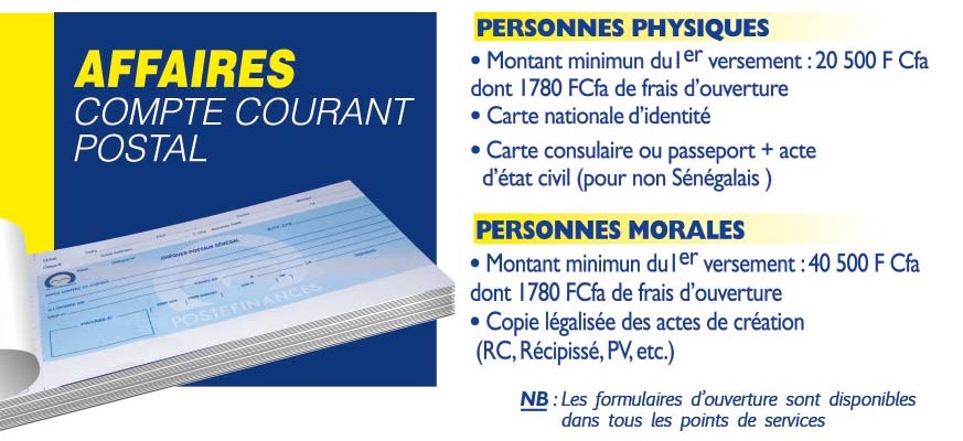 COMPTE COURANT POSTAL – POSTEFINANCES